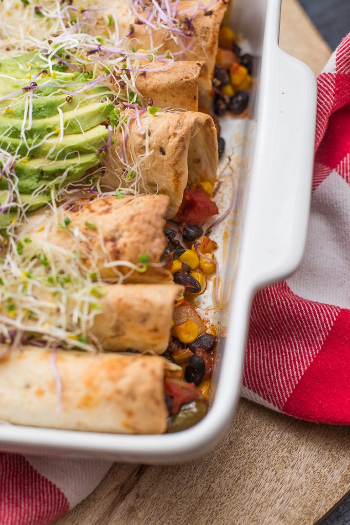 Vegetarische groente-enchiladas - OhMyFoodness