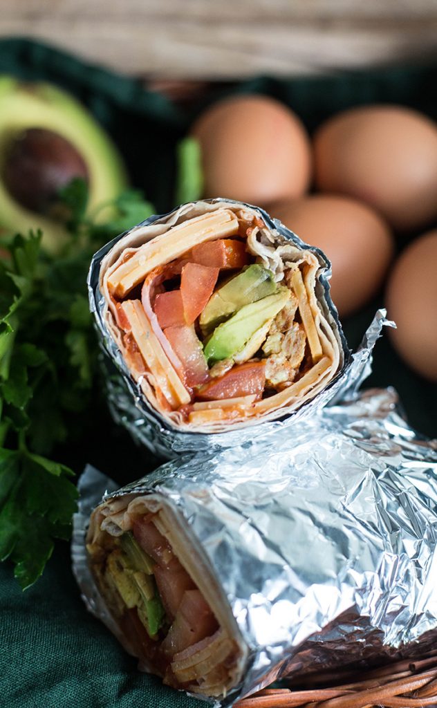 Tex Mex Breakfast Burrito - OhMyFoodness