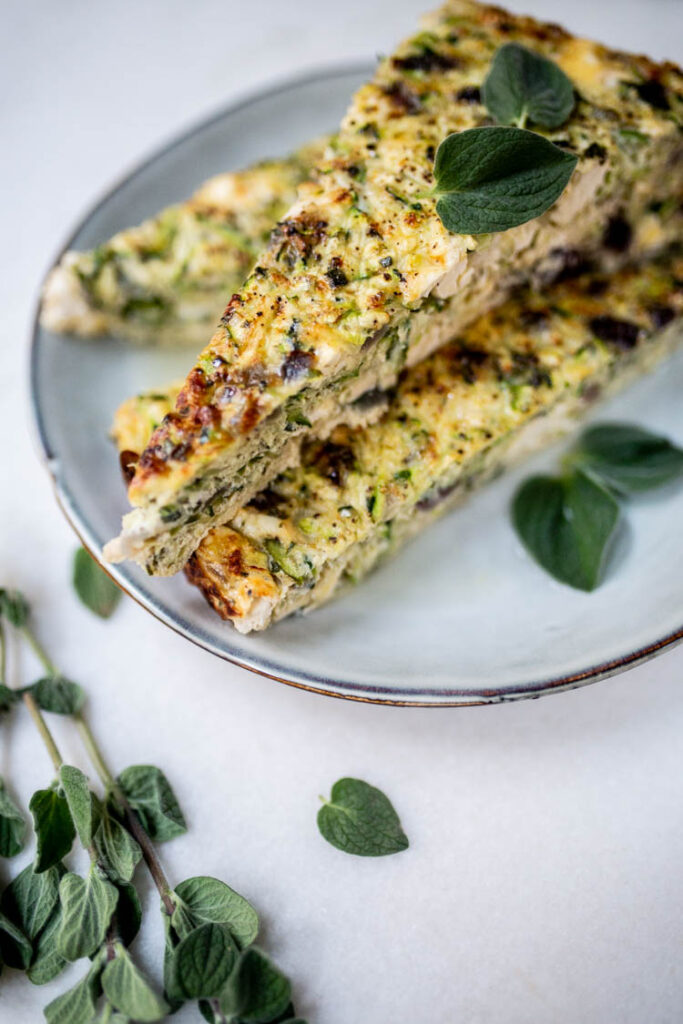 Courgette omelet uit de oven - OhMyFoodness