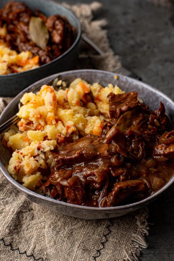 Vegetarische hachee met hutspot - OhMyFoodness