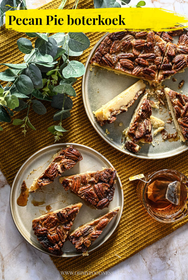 Pecan pie recept met boterkoek - OhMyFoodness