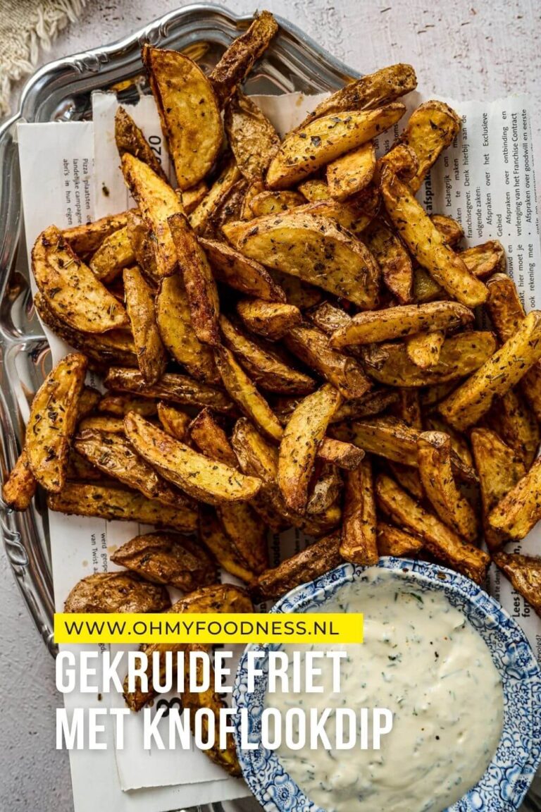 Gekruide friet met knoflook dipsaus (Fastfood Friday) - OhMyFoodness