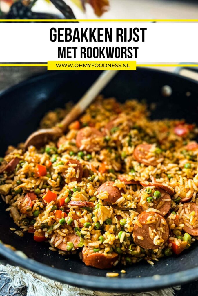 Gebakken rijst met rookworst - OhMyFoodness