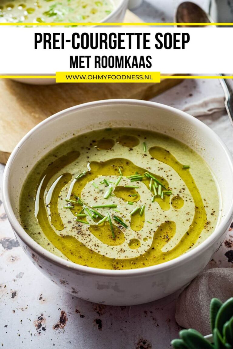 Prei Courgettesoep - Snel en vol groenten! OhMyFoodness