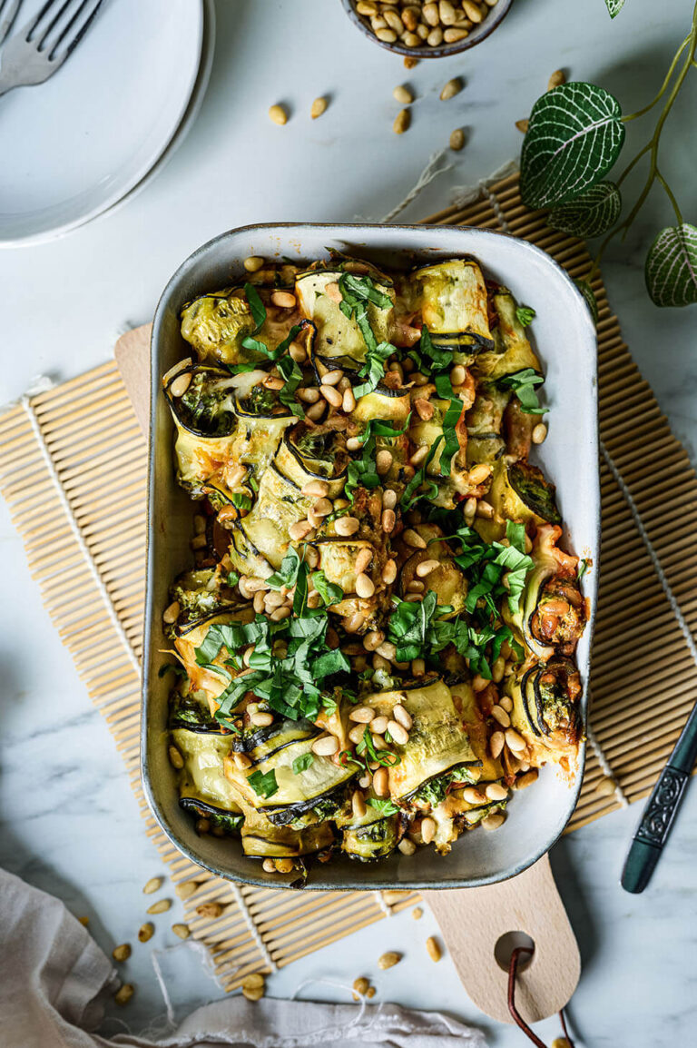 Courgette rolletjes met spinazie - OhMyFoodness