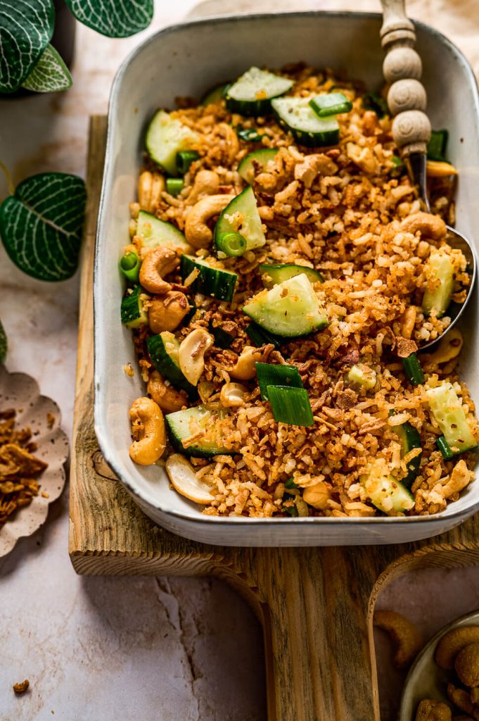 Krokante rijst salade - OhMyFoodness