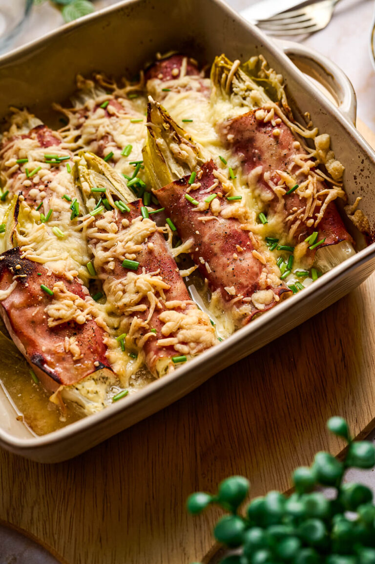 Witlof met ham en kaas uit de oven - OhMyFoodness