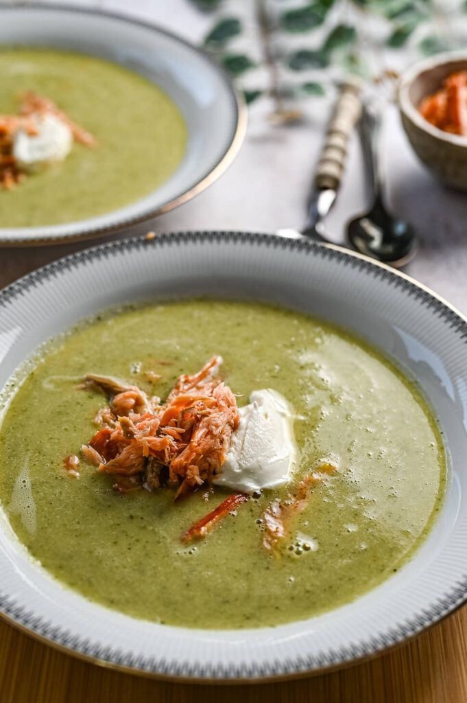 Courgette soep maken met zalm - OhMyFoodness