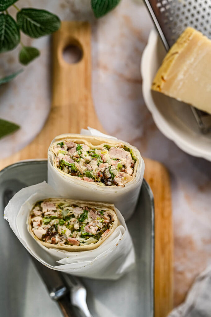 Chopped Caesar Salade wraps - OhMyFoodness