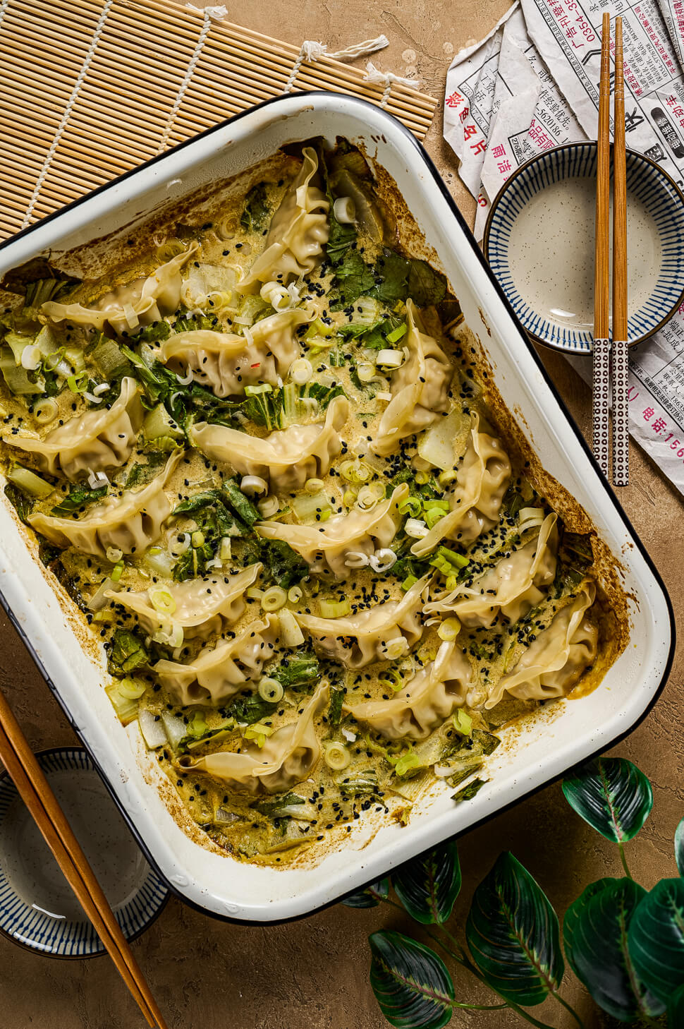 Gyoza bake met paksoi - OhMyFoodness